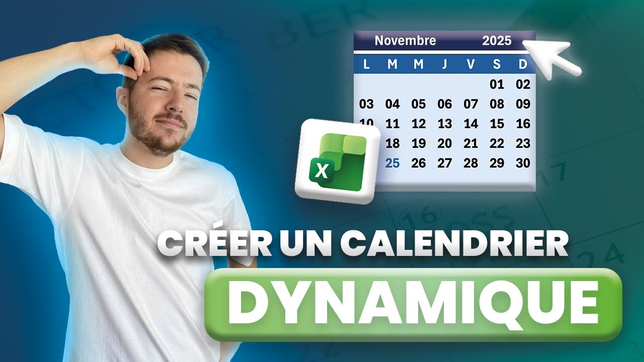 Créer un CALENDRIER AUTOMATIQUE / PERPETUEL avec EXCEL - YouTube