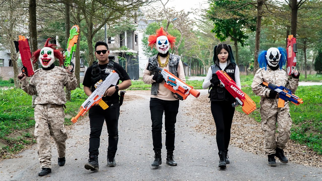 LTT Films : Lone Hero Silver Flash Nerf Guns Fight Mr Tiger Mask ...