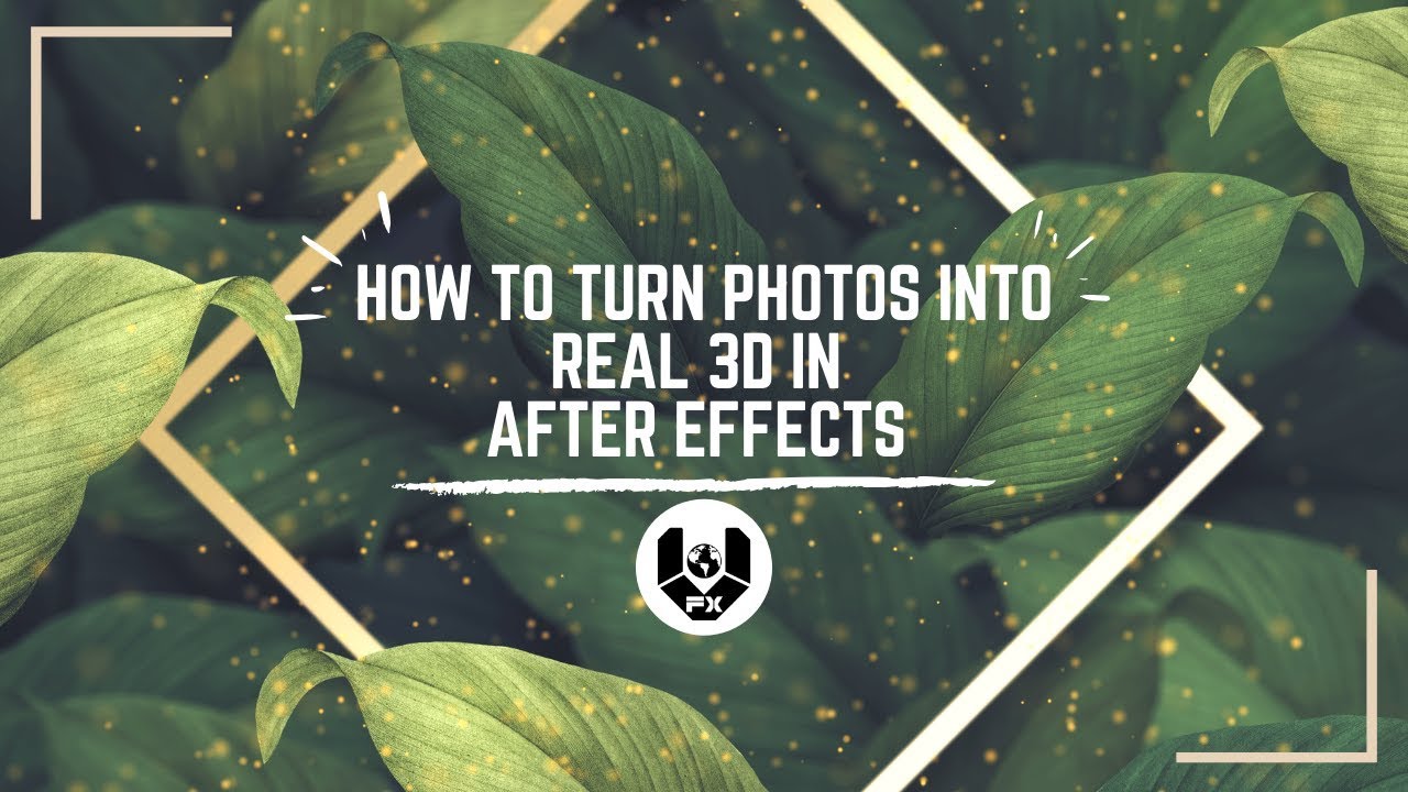 🔥🔥How to turn photos into Real 3D in After Effects Tutorial🔥🔥 - YouTube