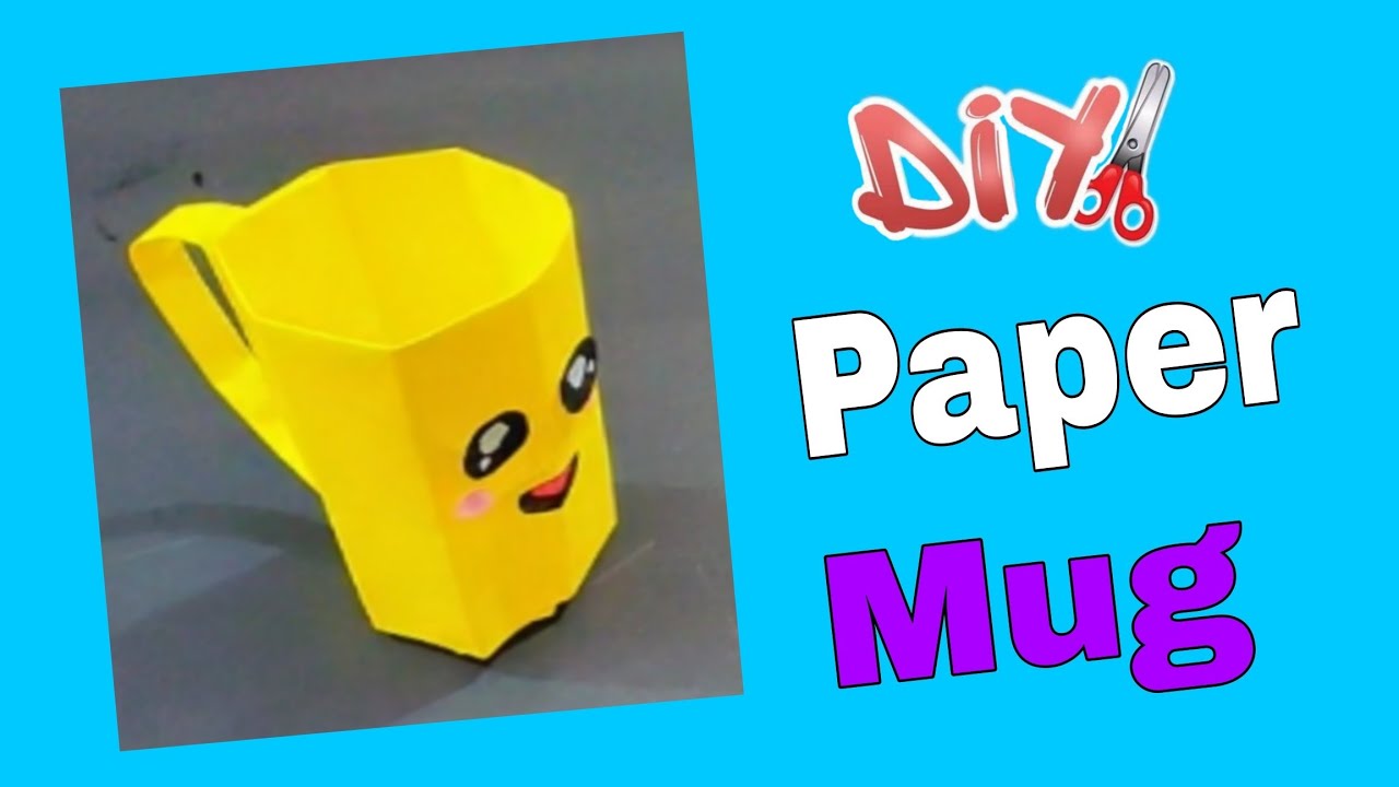 Diy Tall Paper Mug | Origami Paper Cup | Paper Crafts For School - YouTube