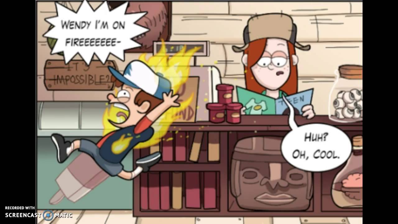 Gravity Falls Comic Reading (Poor Dipper) - YouTube