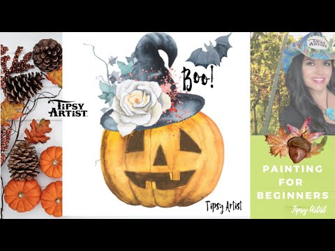 Painting Tutorial: Boo Jack-o-lantern with Traceable and Painting Kit ...