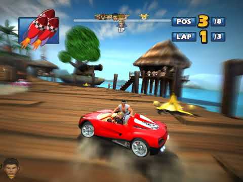 Sonic & SEGA All Stars Racing - Monkey Cup (Advanced - Jacky and Akira ...