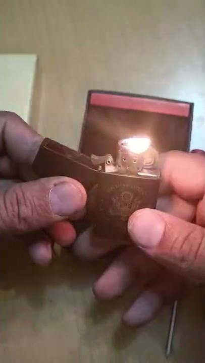 ولاعه زيبو سوداء الحجم الصغير Zippo Lighter Made In Usa Color Black Youtube