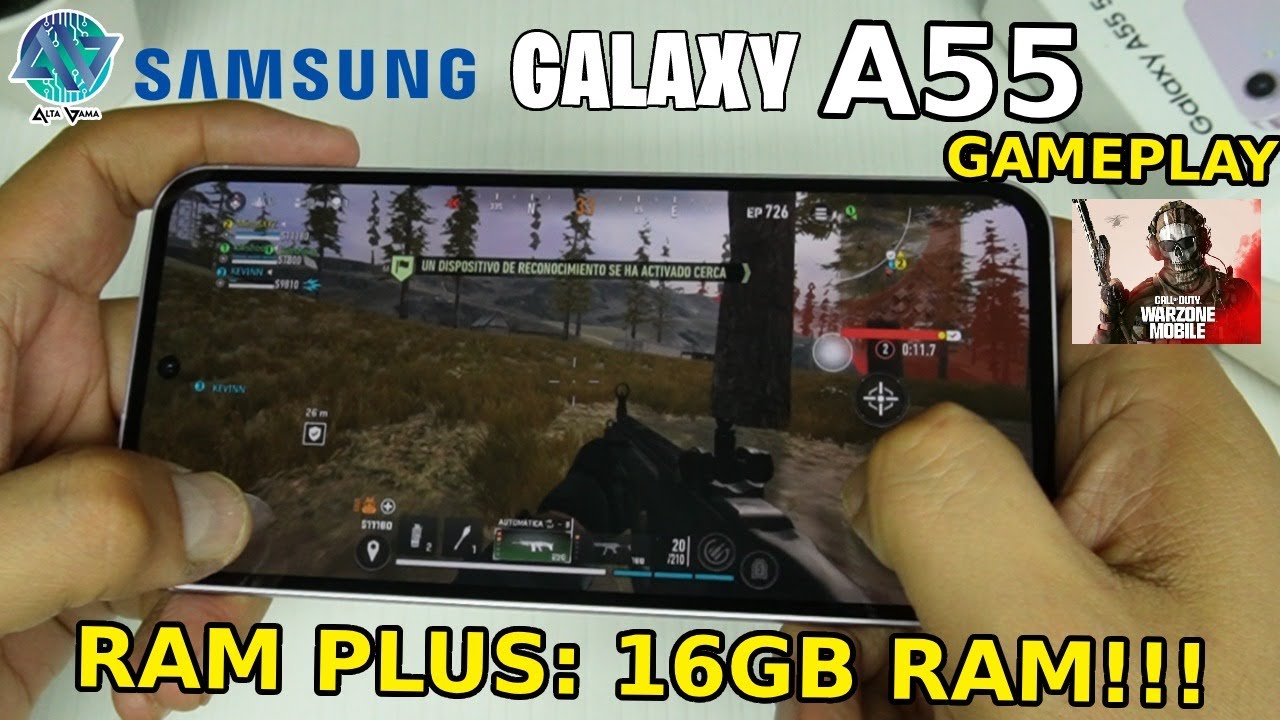 RAM PLUS en Galaxy A55: COD Warzone Mobile a 60FPS en Calidad Alta con ...