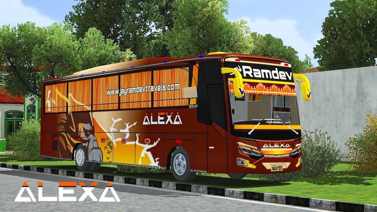 JAY RAMDEV TRAVELS ALEXA BUS LIVERY BY MASTER ⚜️|| #ramdevbuslivery # ...
