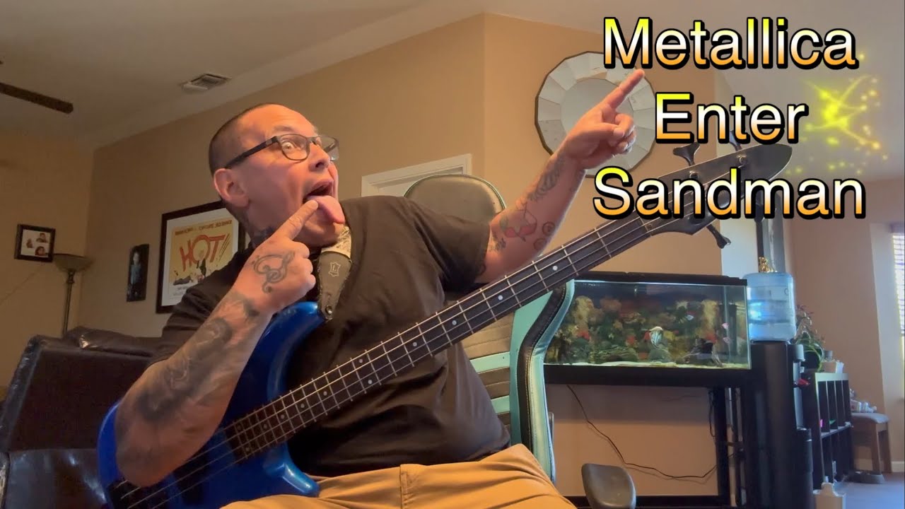 Enter Sandman by: Metallica bass cover 2024 - YouTube