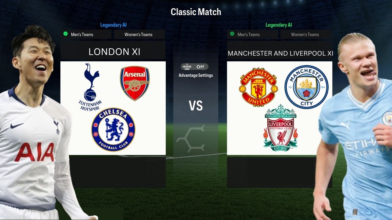 LONDON XI VS MANCHESTER AND LIVERPOOL XI IN EAFC! - YouTube