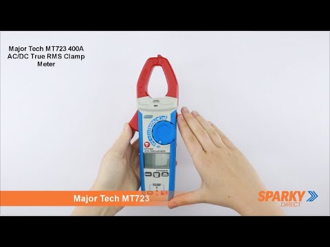 Major Tech MT723 | 400A AC/DC True RMS Clamp Meter - YouTube