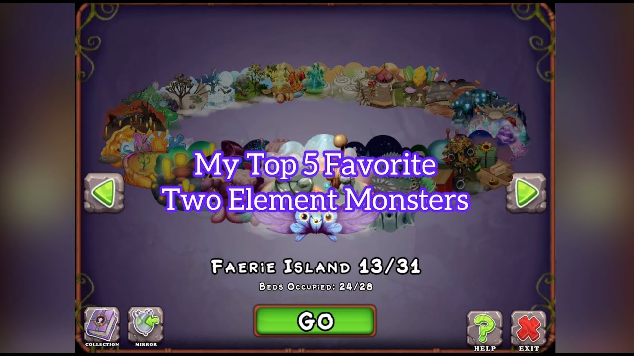 My Top 5 Favorite Two Element Monsters | My Singing Monsters - YouTube