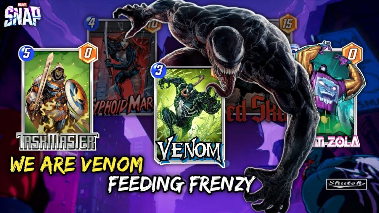 We Are Venom, Feeding Frenzy! Venom Build Deck & Gameplay - Marvel SNAP ...