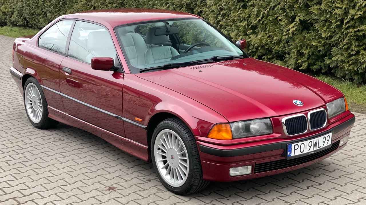BMW 328iA Coupé E36 1997 Calypsorot Metallic - for sale - YouTube