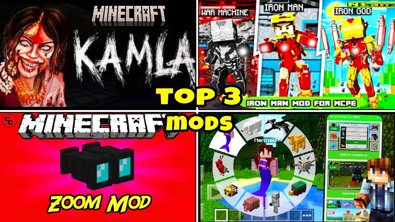 Top 3 Insane and useful MODS for Minecraft | #daosaogamers - YouTube