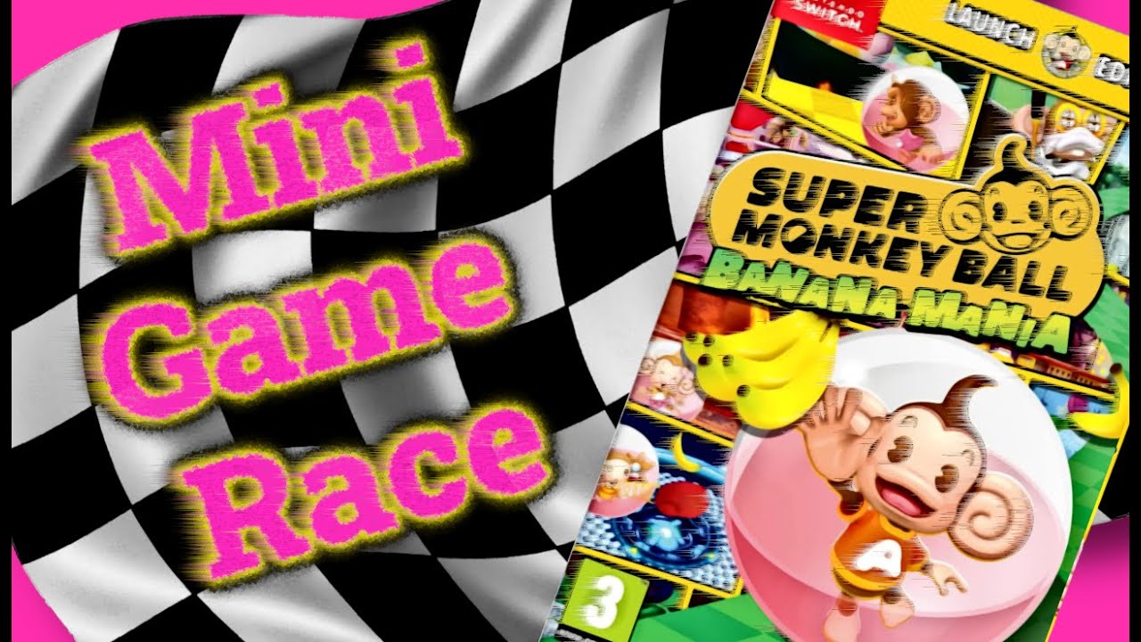Super Monkey ball race // Banana Mania minigame // Dad vs daughter ...