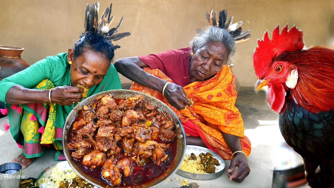COUNTRY CHICKEN CURRY | Tribe grandmothers cooking delicious red ...
