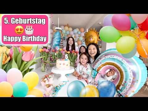 Anastasias 5. Geburtstag 🎂 Geschenke auspacken! Torte essen & Party feiern! Mamiseelen