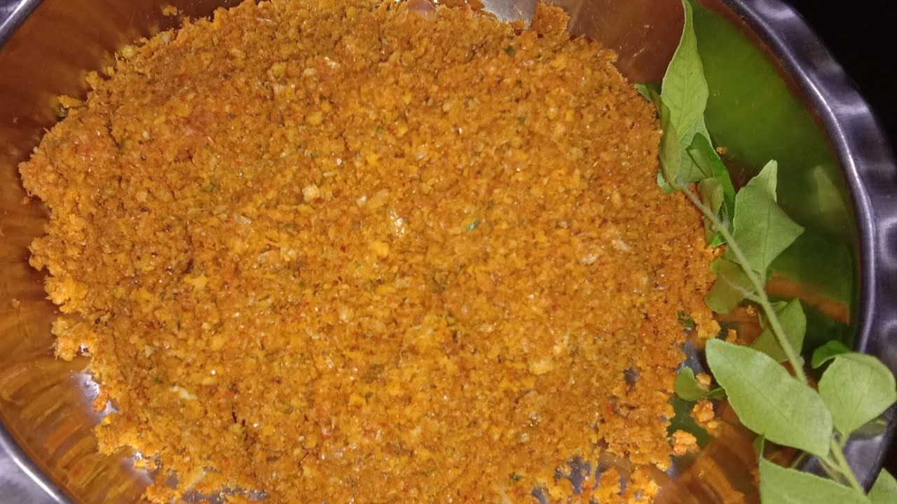 how to make chemeen podi or chamandi(malayalam) - YouTube
