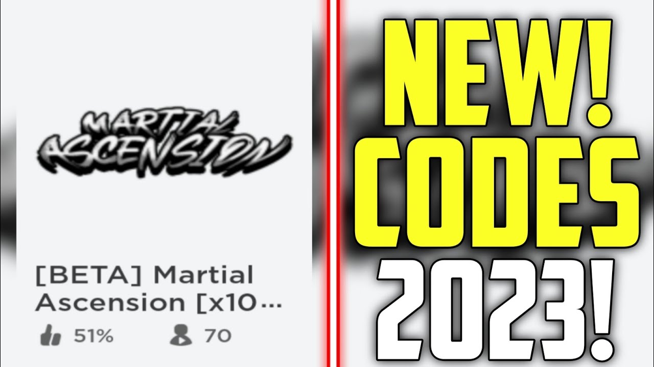 FUTURE CODES!! | *NEW* ROBLOX (BETA) MARTIAL ASCENSION CODES 2023! (EVENT) - YouTube