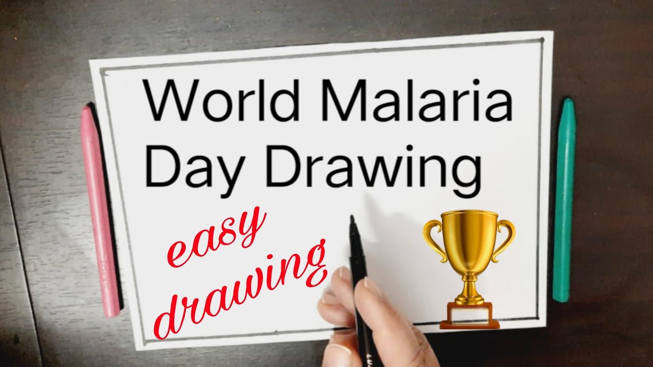World Malaria Day Drawing || World Malaria Day Poster Drawing ...