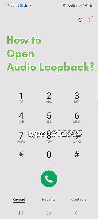 Samsung How To Open Audio Loopback Test Shorts Techinfo Secretcode Code Android Youtube