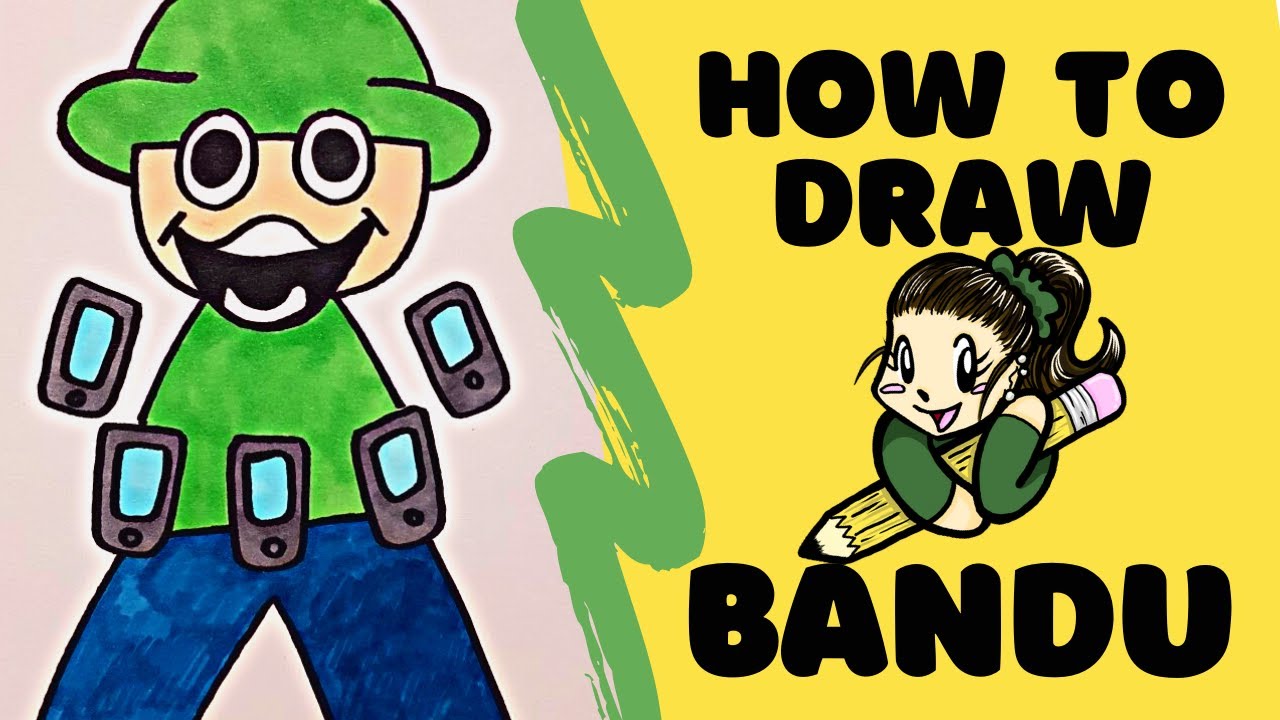 HOW TO DRAW - Bandu (Friday Night Funkin') (Easy!) - YouTube