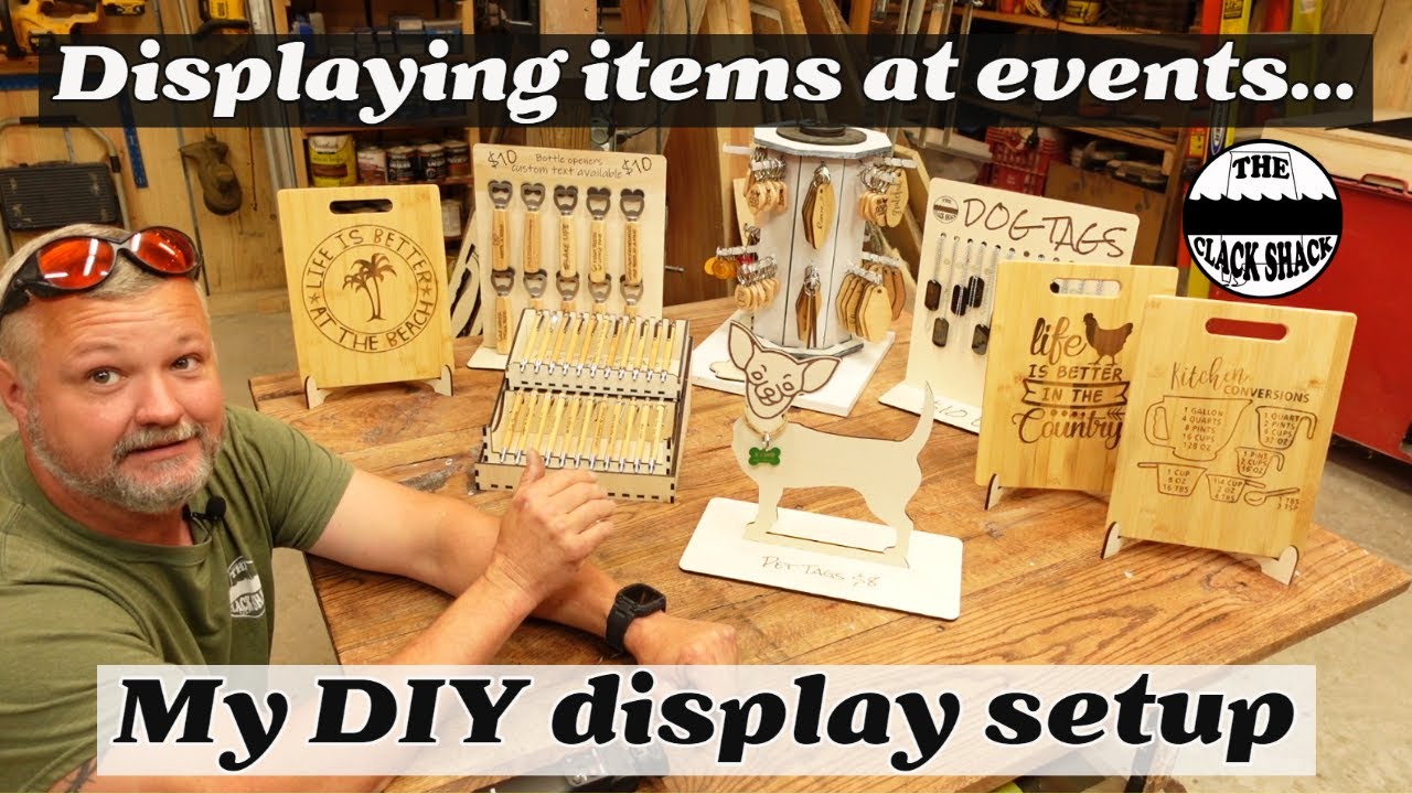 Displaying items at events- My DIY display setup - YouTube