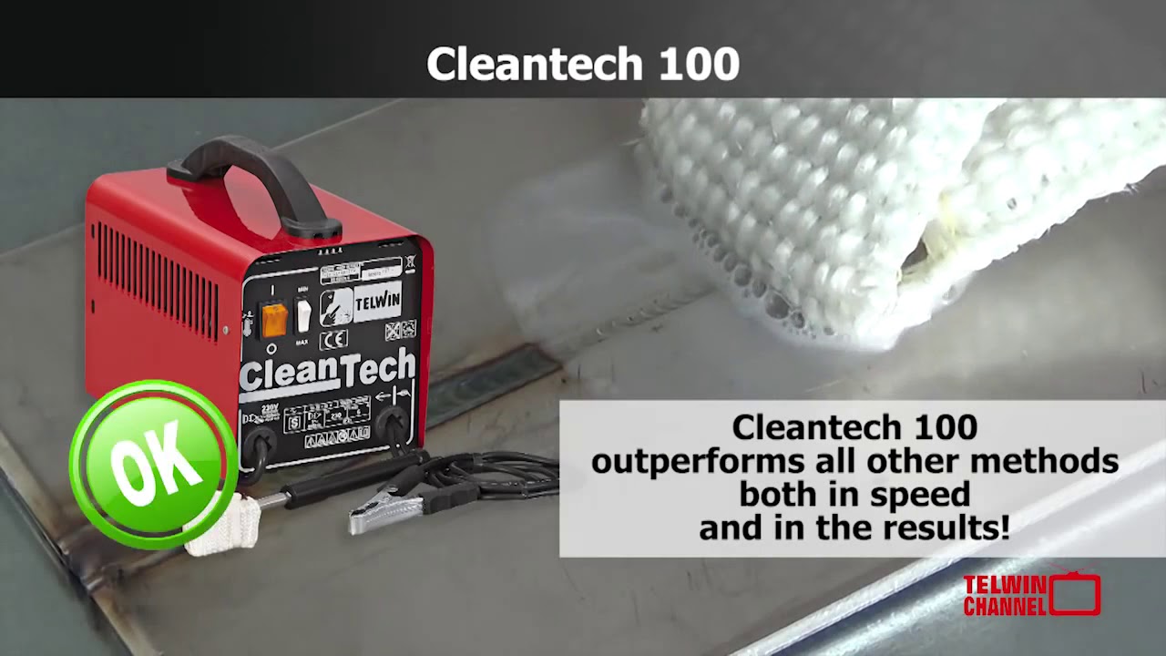 CLEANTECH 100 Stainless Steel Weld Cleaner - YouTube