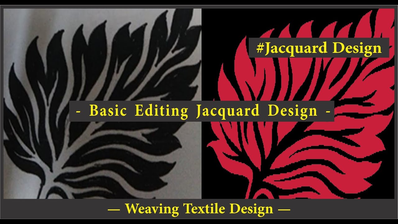JACQUARD DESIGN | Basic Butta Design Editing | Weaving Textile Design ...