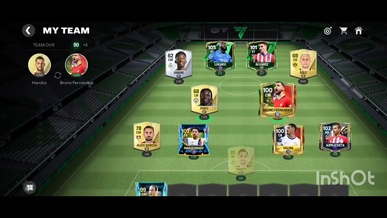 my fc mobile team glow up (in my 2nd account) - YouTube
