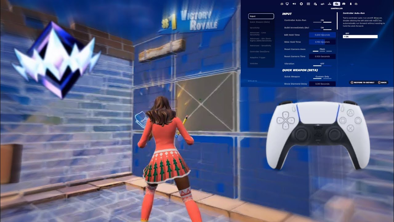 PS5 Fortnite Chapter 5 Ranked Gameplay + Best Controller Settings ...