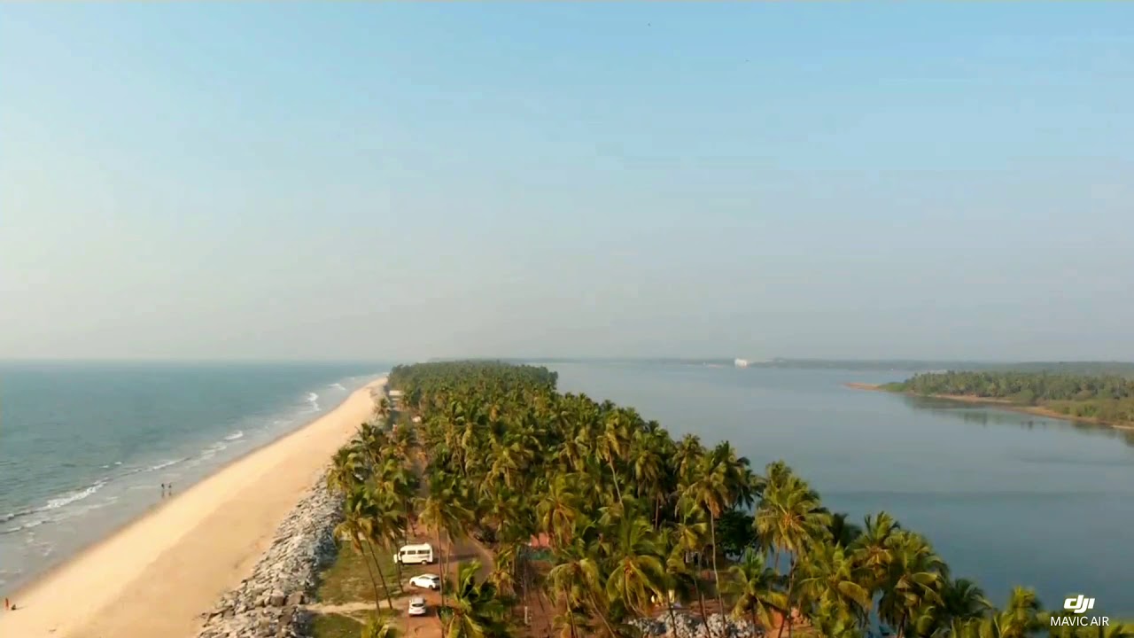 Kodi Bengre Beach - Aerial View - YouTube