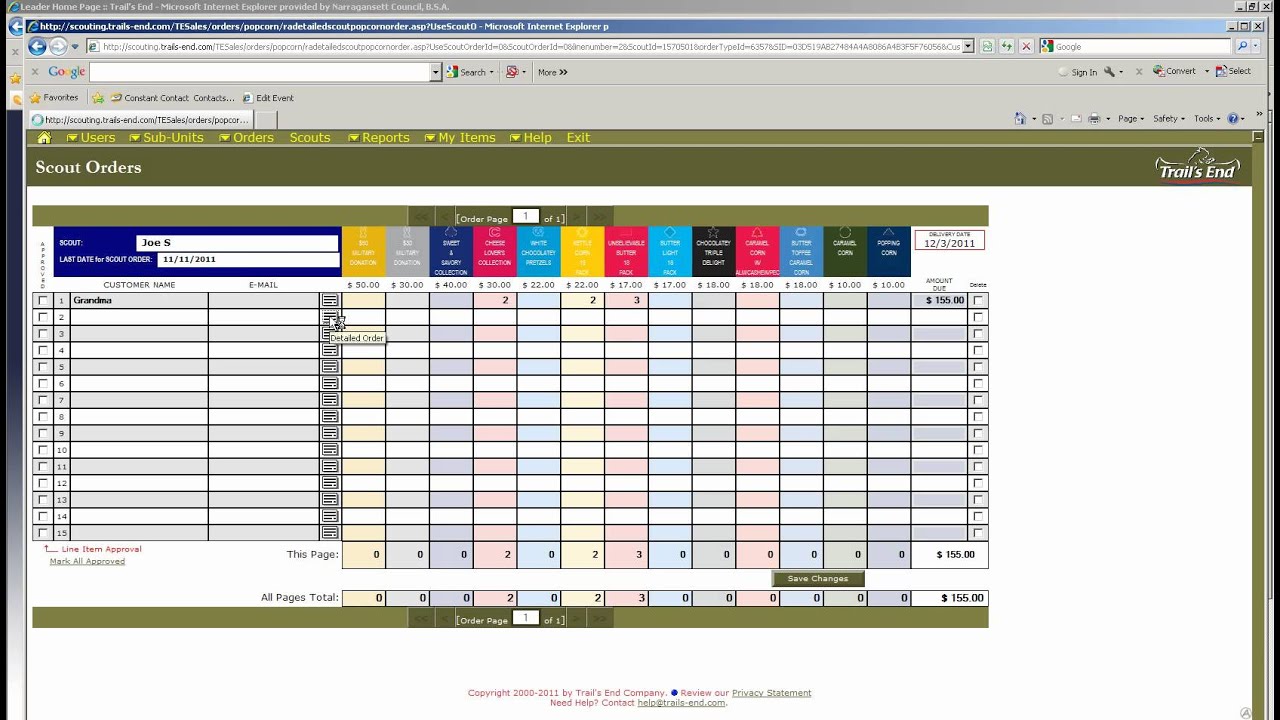 How to place Popcorn orders from paper order forms - YouTube