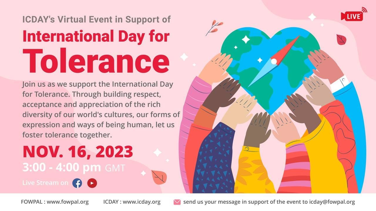 ICDAY's Virtual Event in Celebration of International Day for Tolerance ...