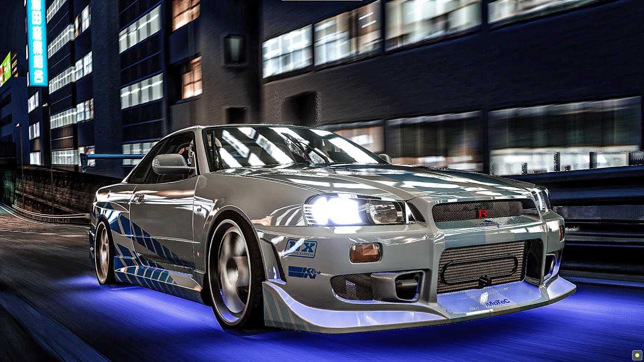 assetto corsa + 2F2F R34 + Phonk hits hard.. - YouTube