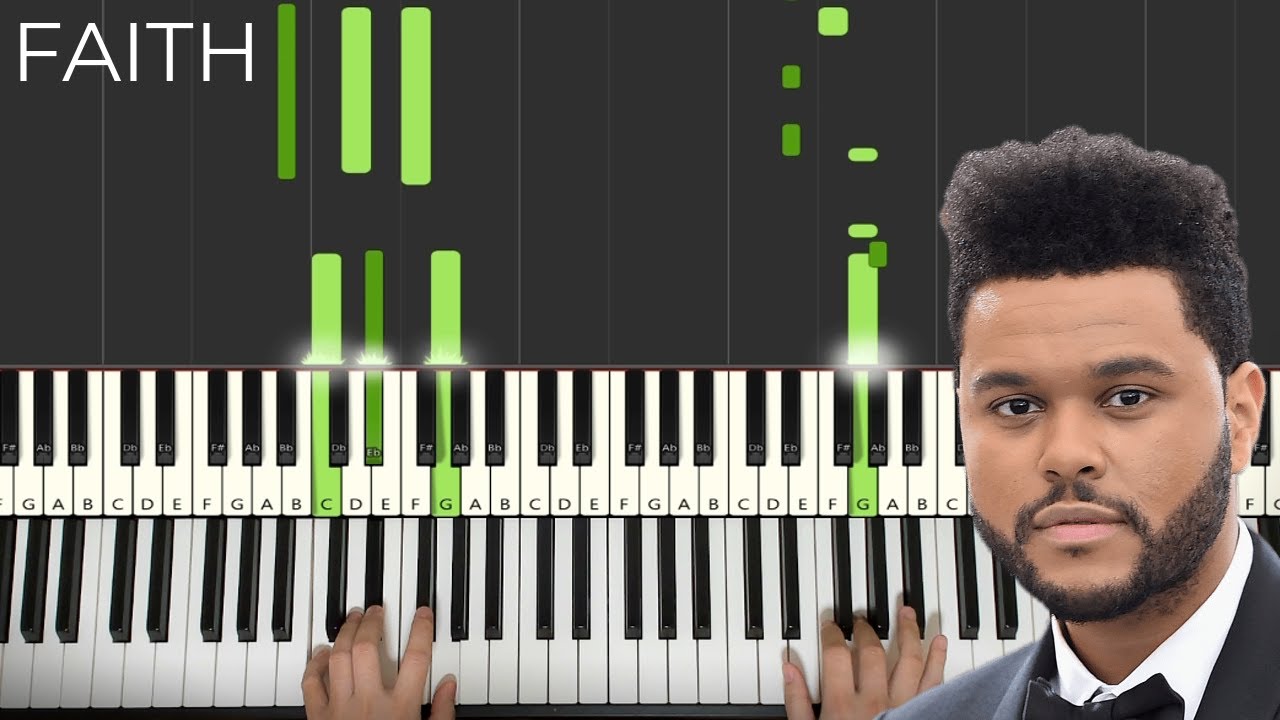 The Weeknd - Faith (Piano Tutorial Lesson) - YouTube