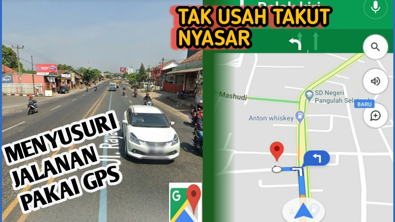 Cara Mencari rute jalan alamat di google maps - YouTube