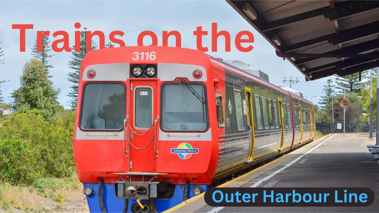Trains on the Outer Harbour Line - YouTube