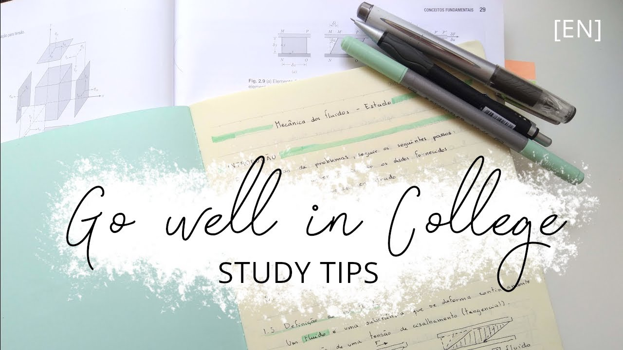How to go well & study in college l Study tips [EN] - YouTube
