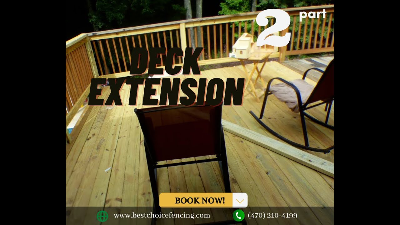 Deck Extension Final | Fence Life TV | Best Choice Fence - YouTube