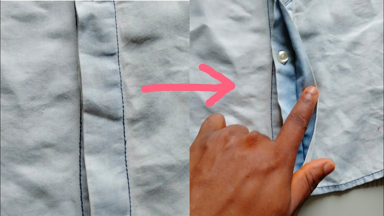 How To Make A Covered Fly / Covered Buttonhole for your shirts. - YouTube