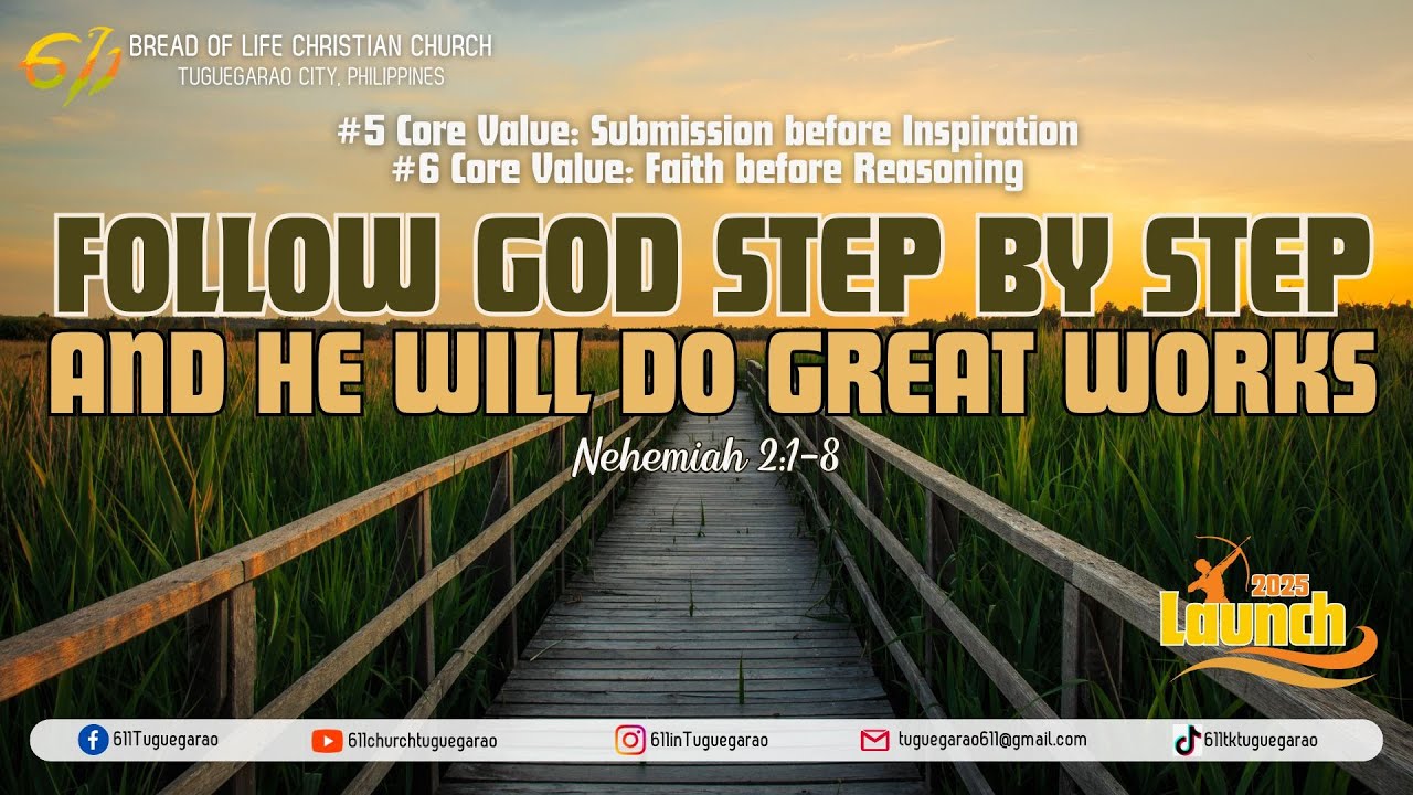 Follow God Step by Step and He will do Great Works - YouTube