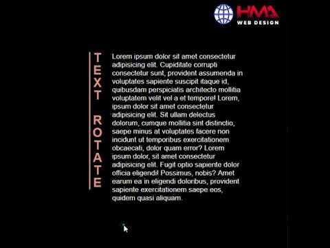 How to Write a Text Vertically in HTML CSS | CSS Vertical Text #shorts - YouTube