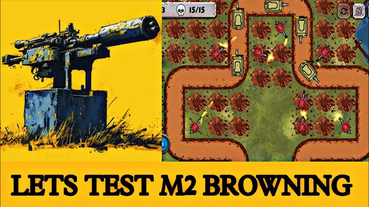 HOW LONG CAN M2 BROWNING STOP ENEMY | BATTLE STRATEGY TOWER DEFENCE | S2 | LEVEL4 | 2024 - YouTube