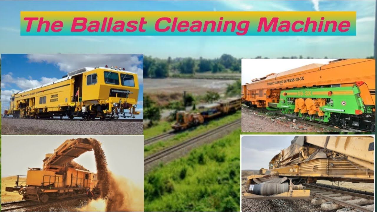 The Ballast Cleaning Machine. Meet The Repair Train Of Indian Railway. #technorailtech # ...