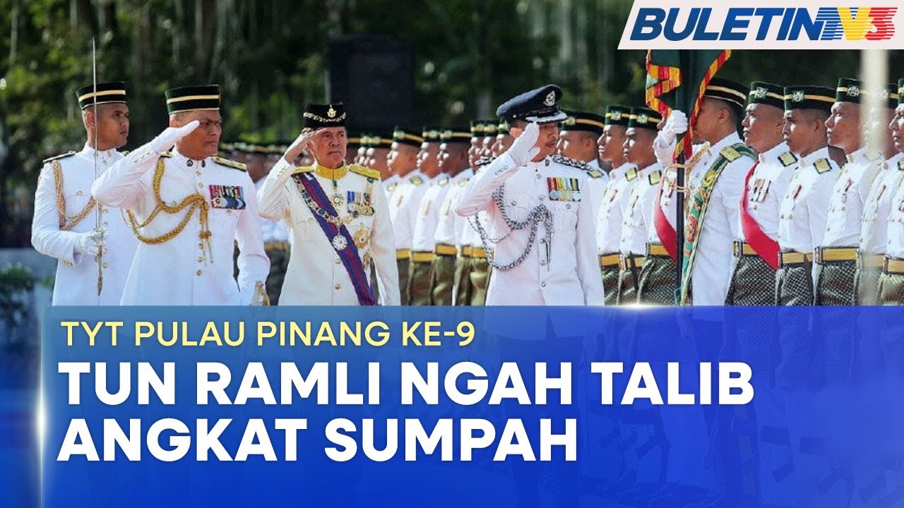 TYT PULAU PINANG KE-9 | Tun Ramli Ngah Talib Angkat Sumpah Jawatan ...