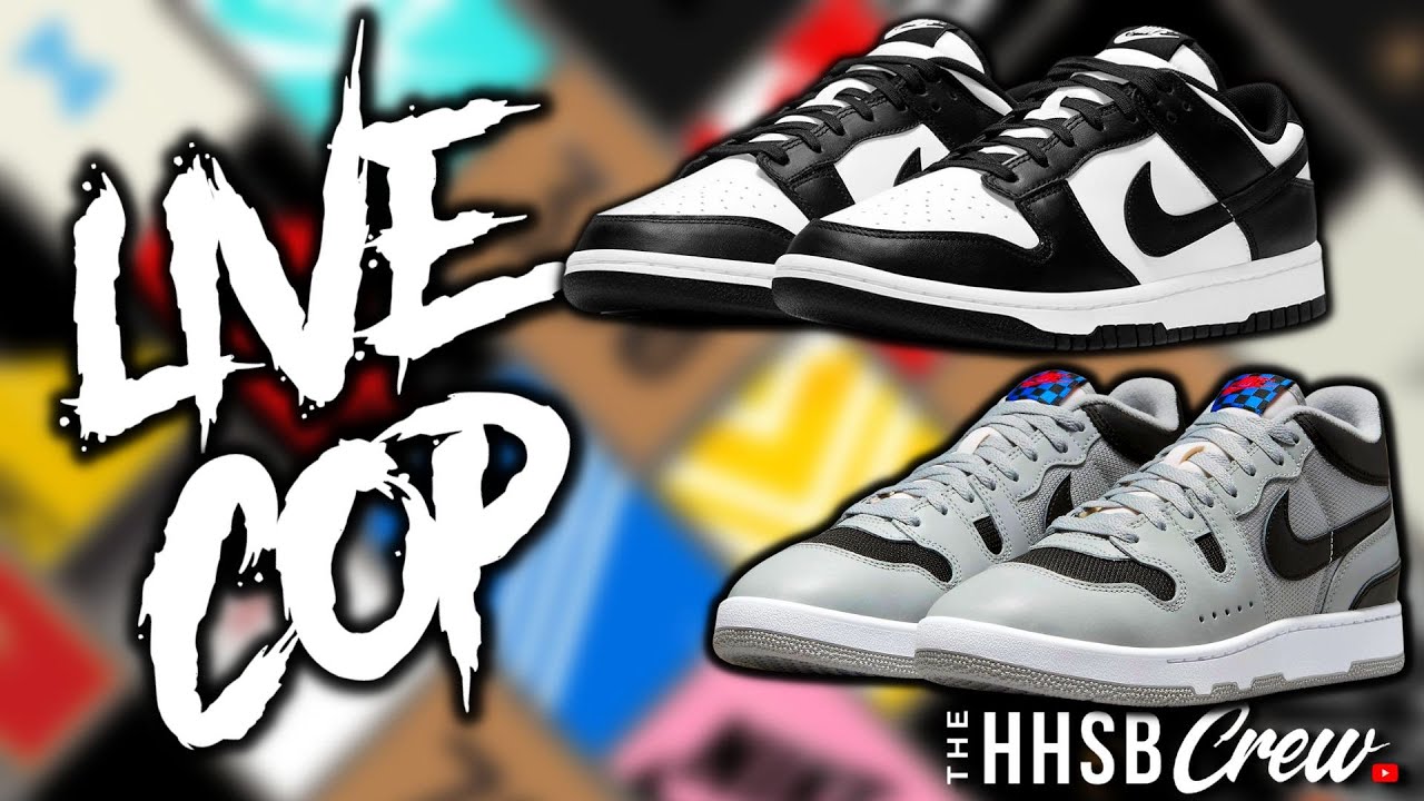 LIVE COP - Nike Dunk Low Panda and Nike Mack Attack - YouTube