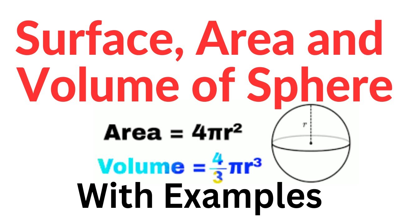 "Discovering the Beauty of Sphere: Exploring Surface Area and Volume ...