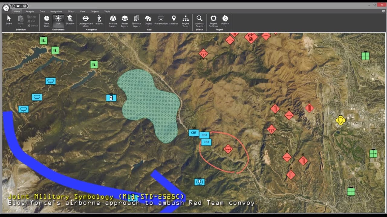 TerraExplorer: Defense Demo (Battlefield Environment) - YouTube