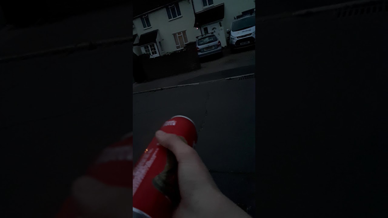 Throwing a beer can - YouTube