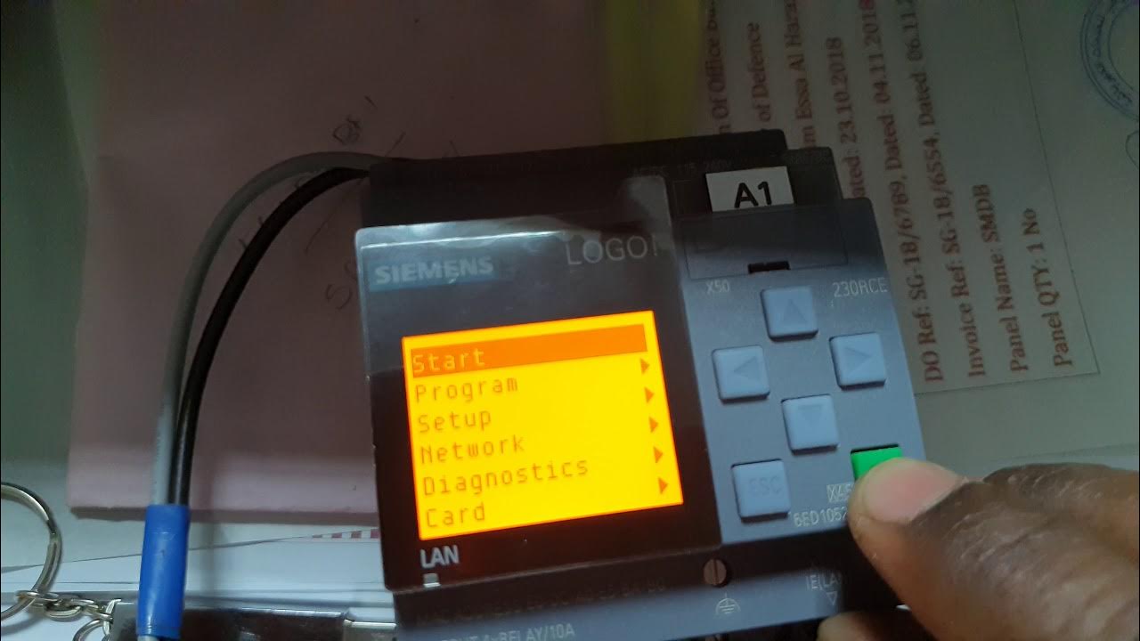 HOW TO PROGRAM LOGO PLC THROUGH SD CARD - YouTube